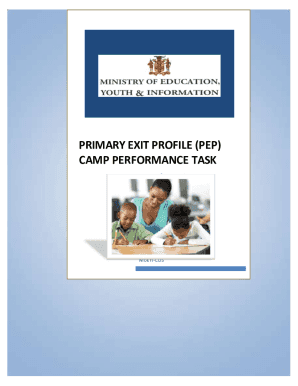 Fillable Online Primary Exit Profile (PEP): Free Educational Online ...