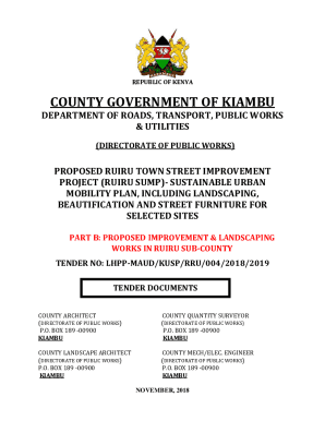 Fillable Online kiambu go (PDF) KIAMBU COUNTY GOVERNMENT DEPARTMENT OF ...