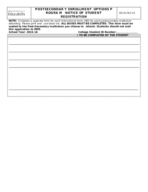 Ination about Post-Secondary Enrollment Option (PSEO) Doc Template ...