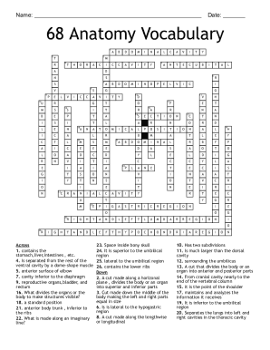Fillable Online 68 Anatomy Vocabulary Fax Email Print - pdfFiller