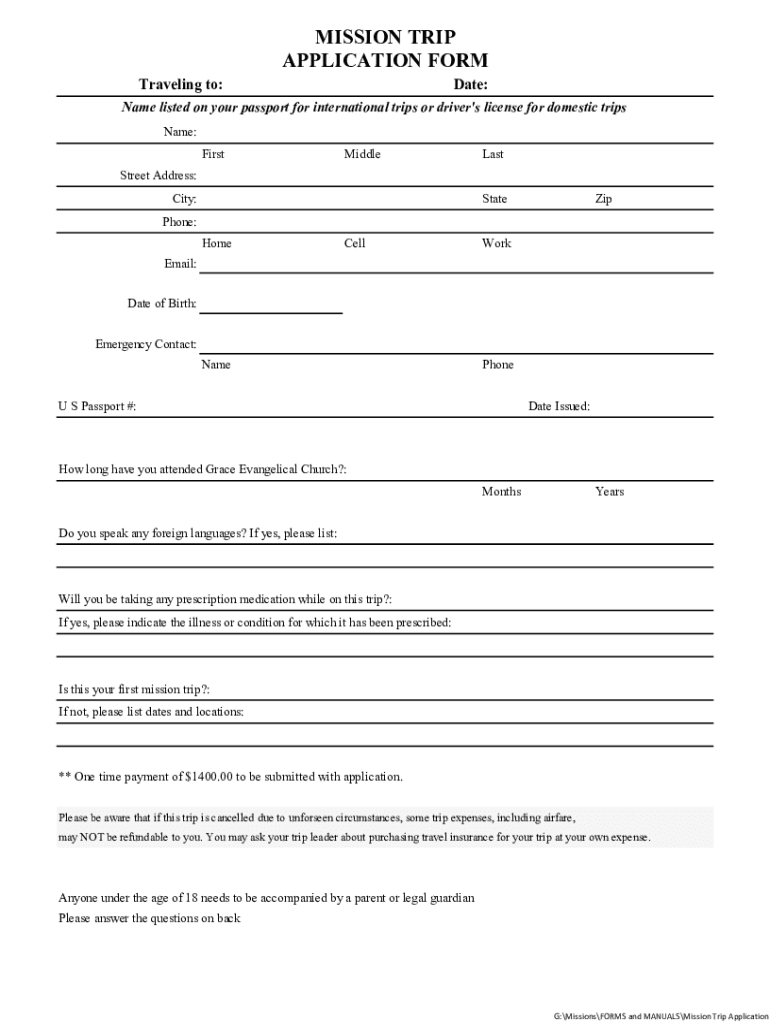 Fillable Online The Most Important Travel Documents for your Trip ...