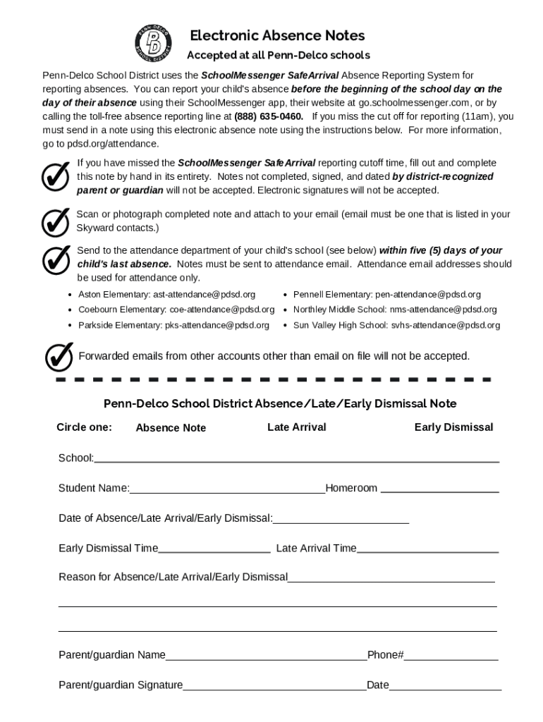 Fillable Online Attendance / A new way to report absences Fax Email Print - pdfFiller