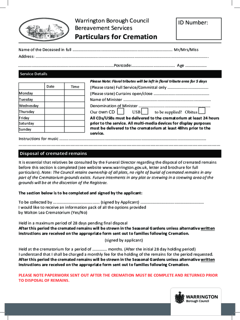 Fillable Online New Appointee application form - Warrington Borough ...
