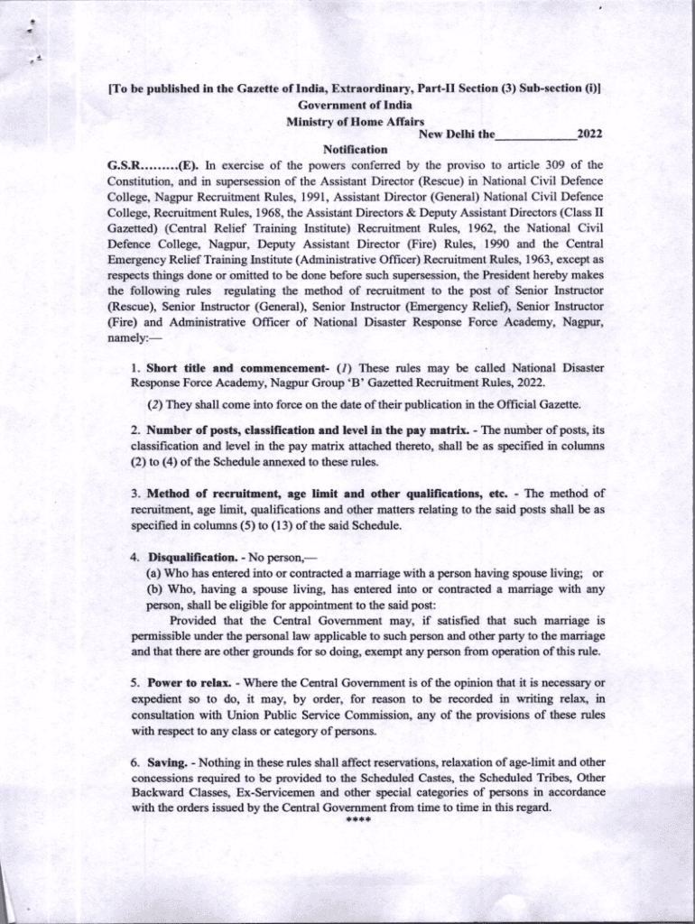 Fillable Online To be published in Part II, Section 3, Sub-Section (ii ...