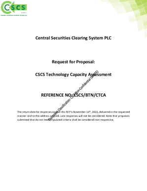 Fillable Online Request for Proposal (RFP) at the Central Securities Clearing ... Fax Email ...