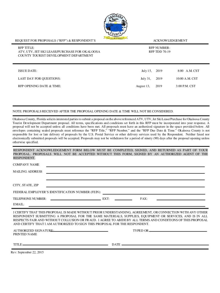 Fillable Online What is a request for proposals? (Definition and tips ...