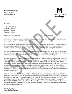 Fillable Online H558019068CSeamless Enrollment Sample letterSept 2019 ...