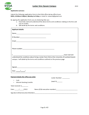 Fillable Online Online School Locker Management Software Application ...