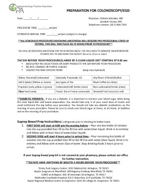 Fillable Online Colonoscopy Prep Instructions-SUPREP.pages Fax Email ...