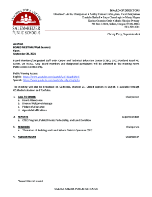 Fillable Online salkeiz k12 or Board Members/Designated Staff only: Career and Technical ...