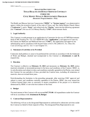 Fillable Online of 57 The Health and Human Services Commission ( HHSC ...