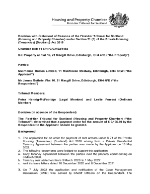 Fillable Online Written Decision (with Statement of Reasons) ... Fax ...