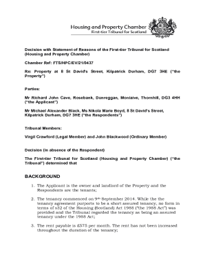 Fillable Online (Housing and Property Chamber) Fax Email Print - pdfFiller