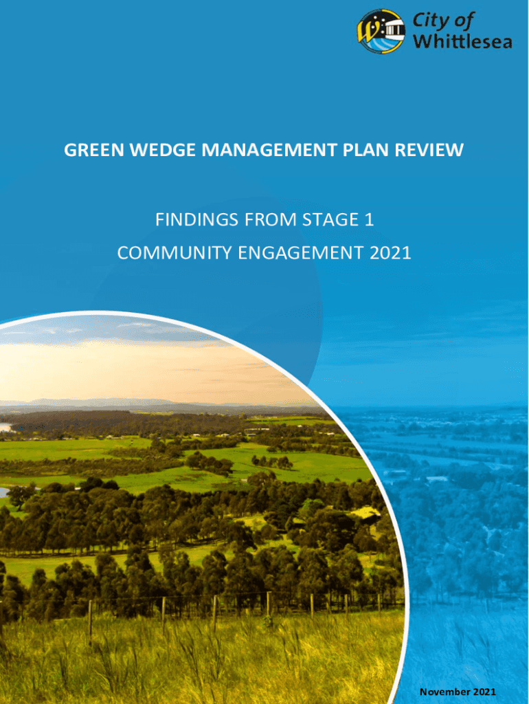 Fillable Online Green Wedge Management PlanProject Overview G Fax Email ...