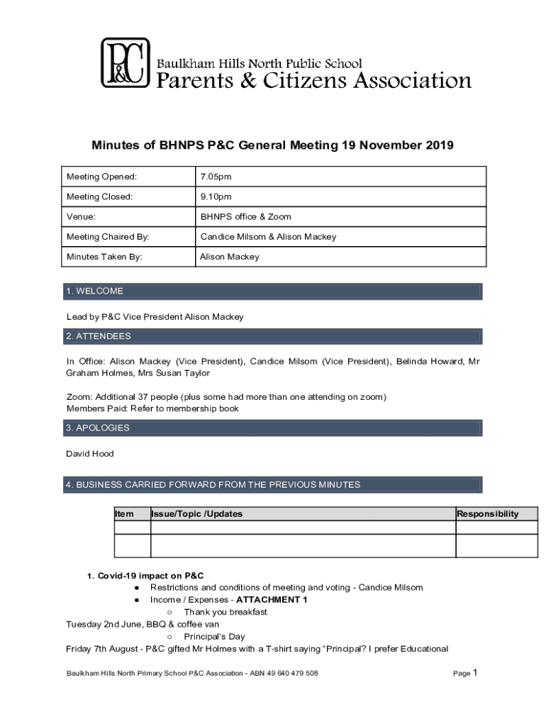 Fillable Online FUTURE OF EDUCATION AT BHNPS by Graham Holmes Fax Email ...