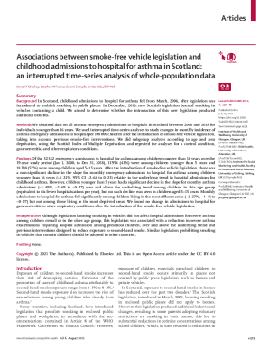 Fillable Online Associations between smoke-free vehicle legislation and ...