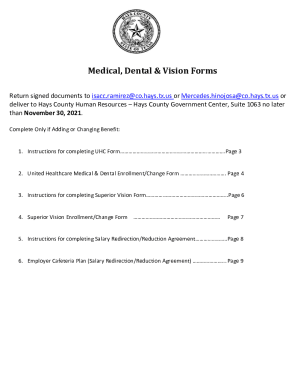 Fillable Online Medical, Dental & Vision Forms Fax Email Print - pdfFiller