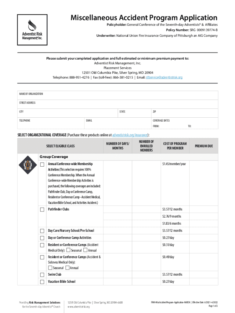 Fillable Online aig accident and sickness claim form global Fax Email ...