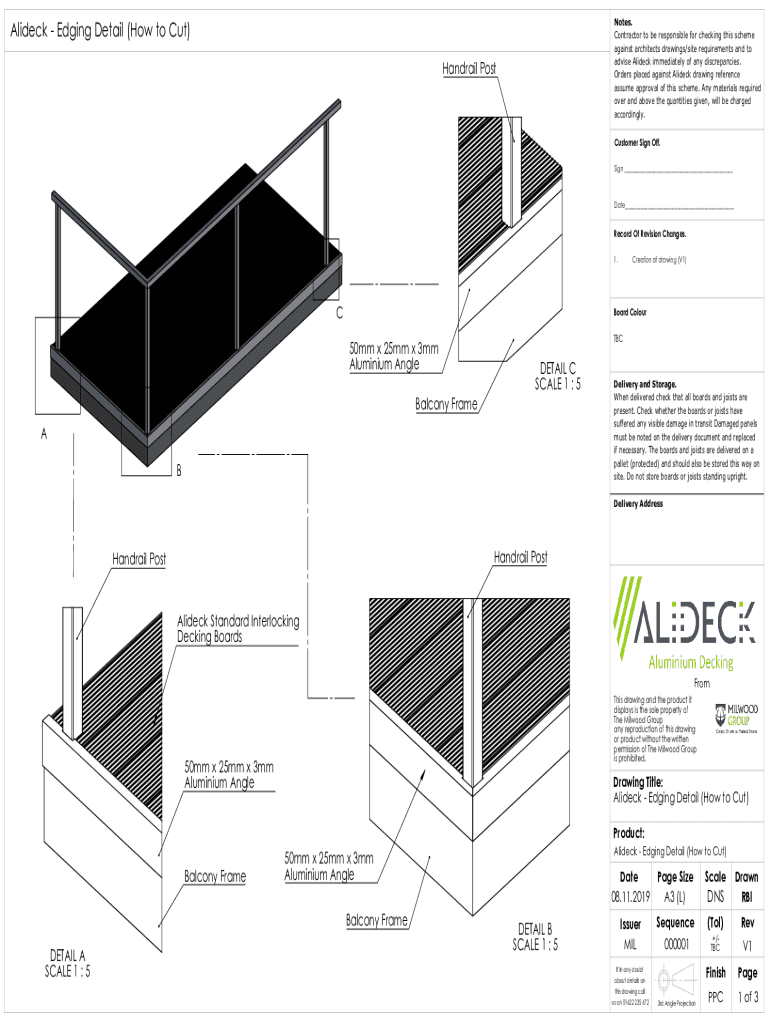 Fillable Online (Alideck ) - (Drainage Channel & Wide Access Gutter ...