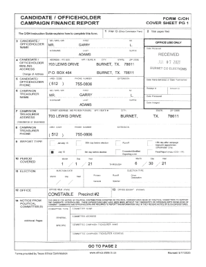Fillable Online Tho C/OH lnstruction Guide explains how to complgtg ...