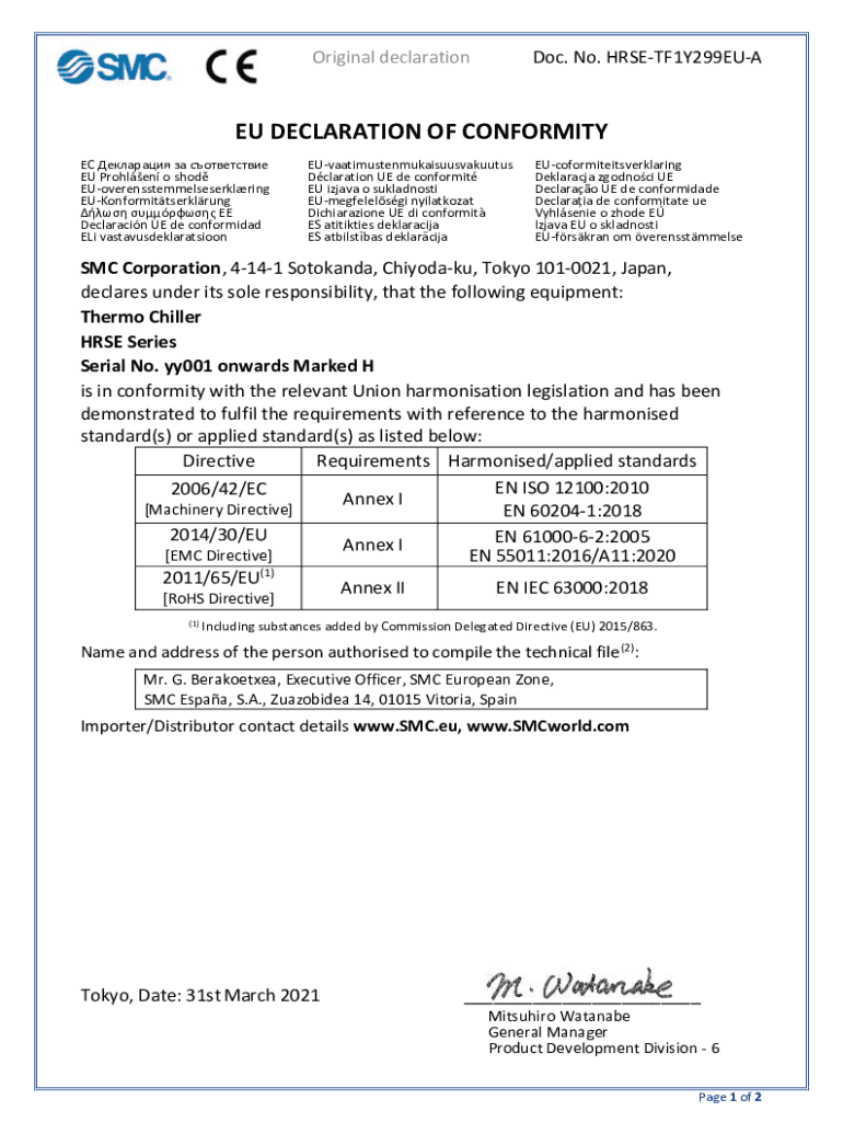 Fillable Online EU Declaration of Conformity - FORTELION Battery System Fax Email Print - pdfFiller