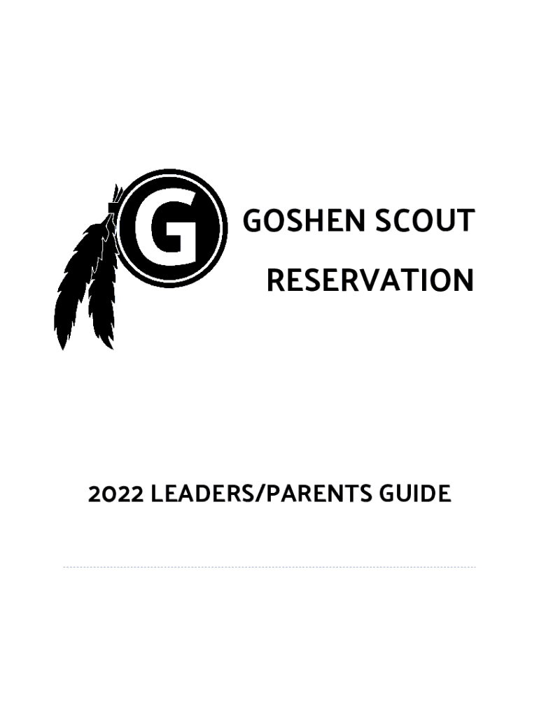 Fillable Online Goshen Scout Reservation Leader Update Fax Email Print ...