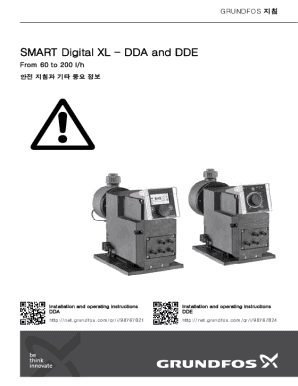 Fillable Online SMART Digital XL - DDA and DDE - Grundfos Fax Email ...