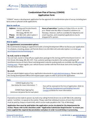 Fillable Online Condominium Plan of Survey (CONDO) Application Form Fax ...