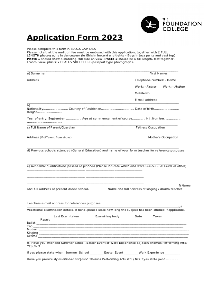 Ev & Bow Youth Company Application - Squarespace Doc Template | pdfFiller