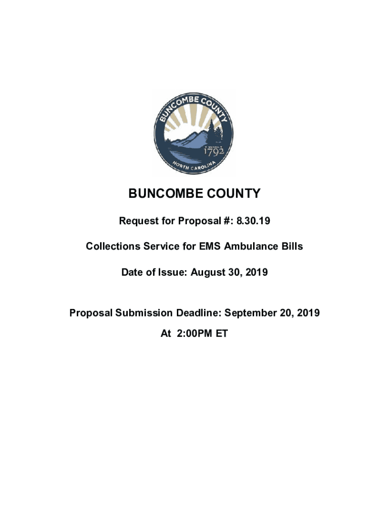 Fillable Online Procurement Department - Buncombe CountyAsheville Fax ...