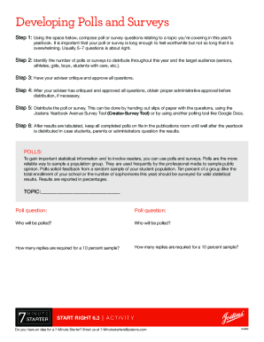 Fillable Online Constructing Polls and Surveys - Ms. McGrew's Classroom ...