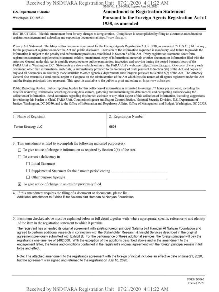 Fillable Online Teneo Strategy LLC Fax Email Print - pdfFiller