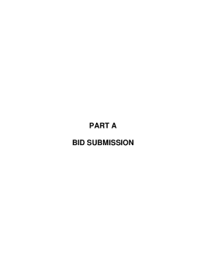Fillable Online BID SUBMISSION Fax Email Print - pdfFiller