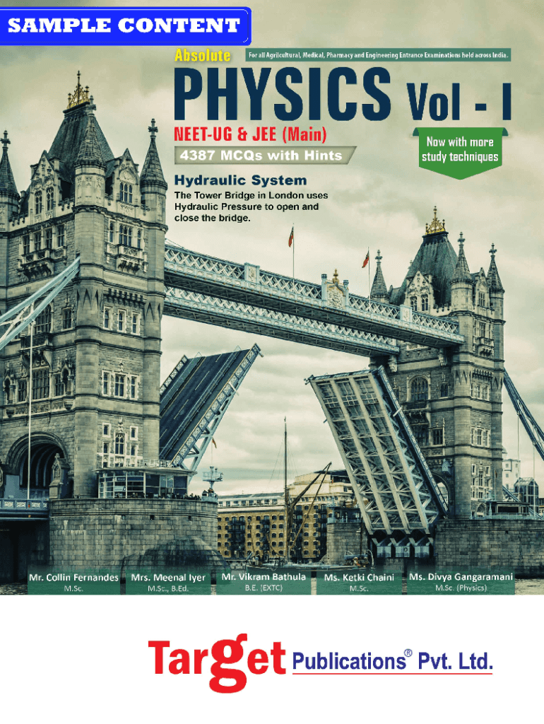 Fillable Online Sample Pdf Of Neet Ug Jee Mains Absolute Physics Book
