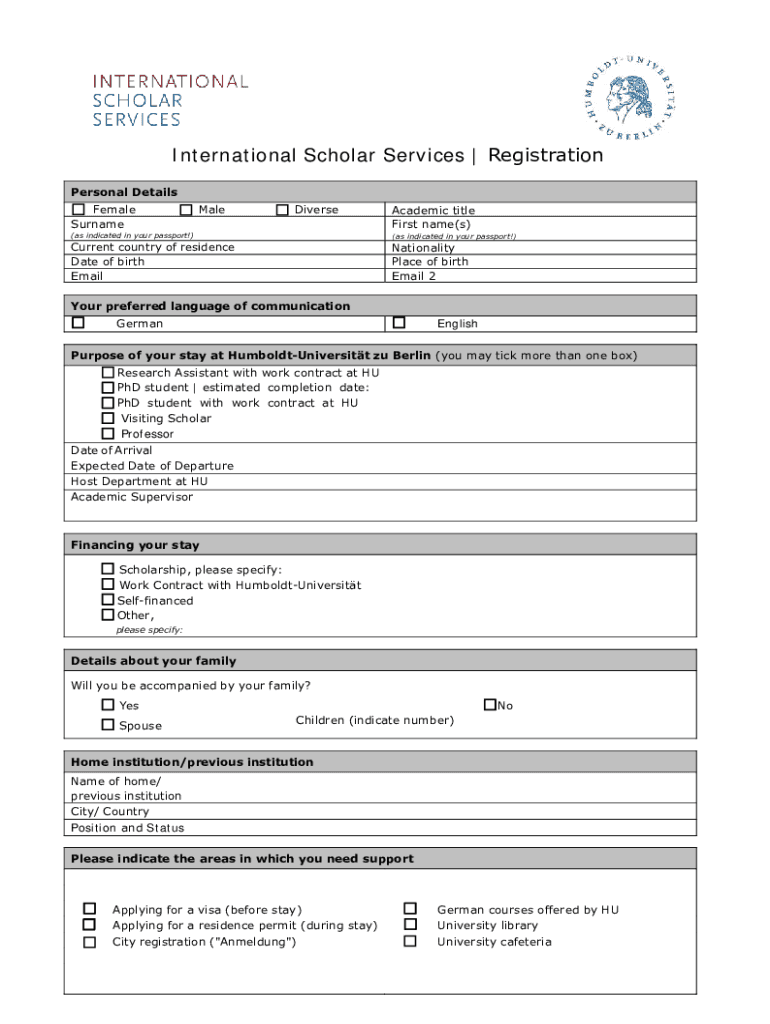 Fillable Online International Student Supplement Form (ISSF) - Amazon ...