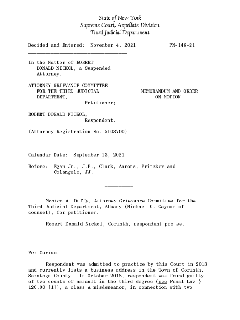 Fillable Online decisions courts state ny Appellate Division Third Department - Record Press Fax ...