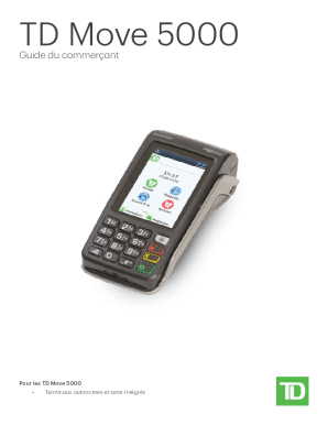 Remplissable En Ligne TD Move 5000 et TD Desk 5000 - Guide de ...