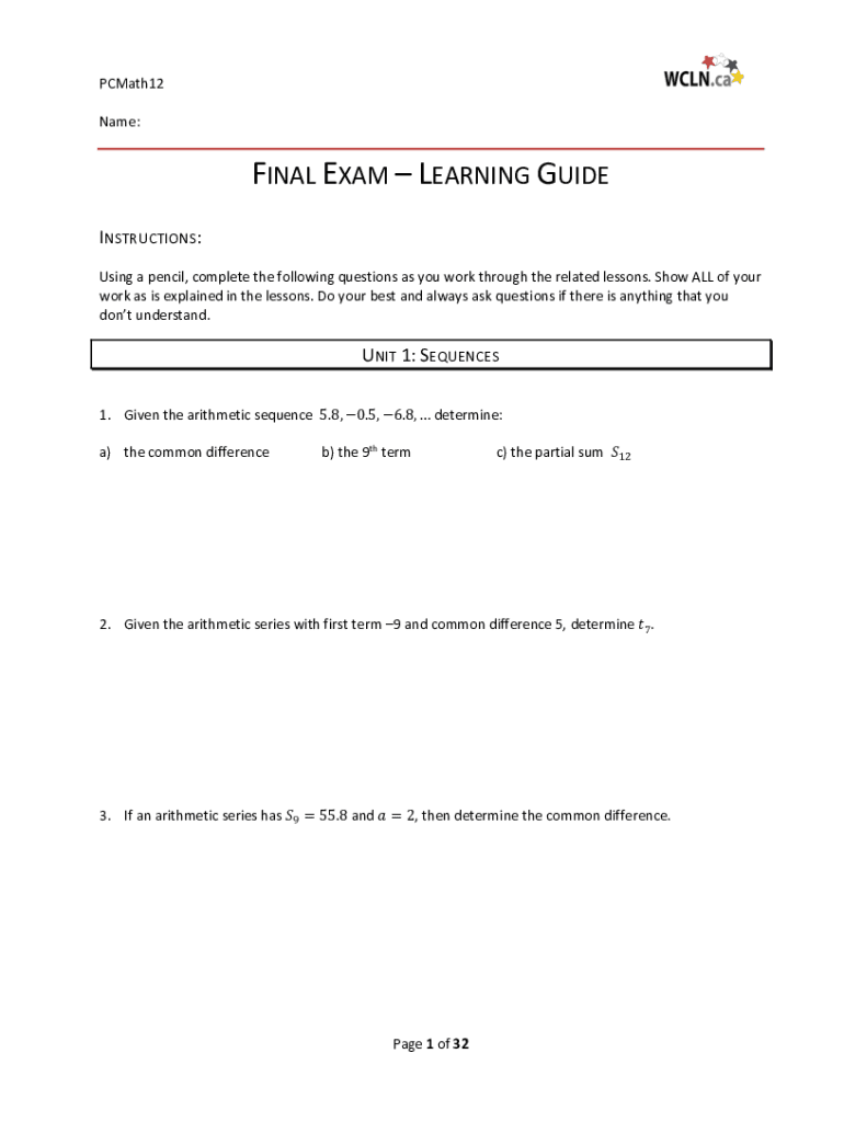 Fillable Online Geometry Final Exam Review Answers 10th Grade Pdf Fax ...