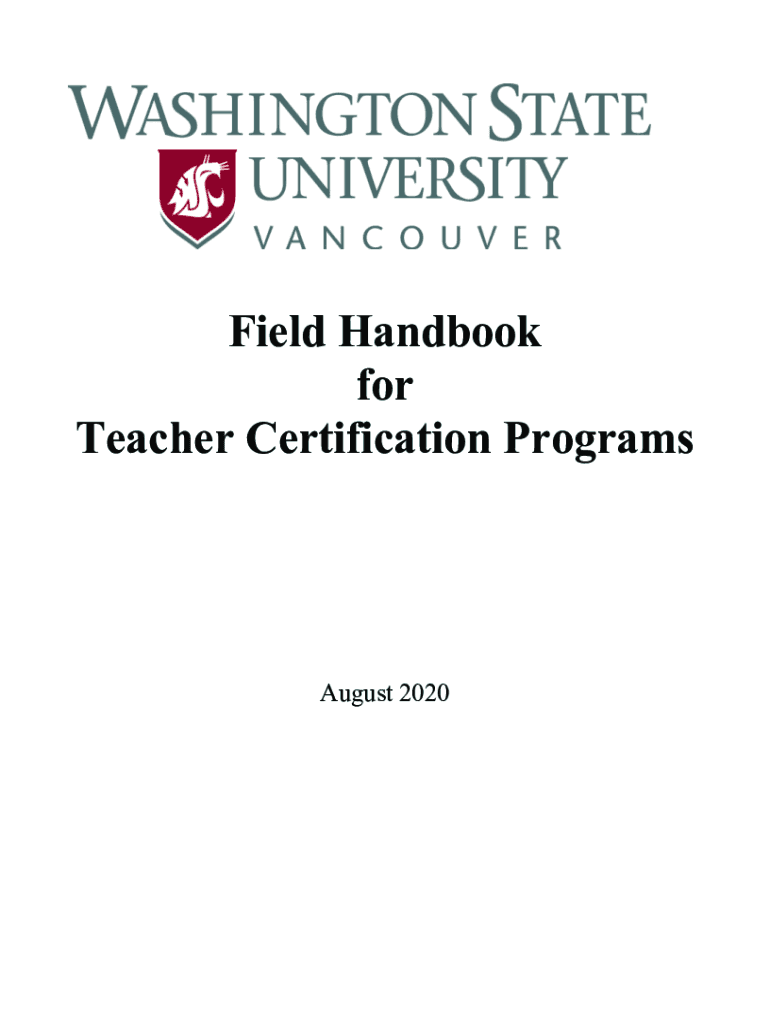 Fillable Online education vancouver wsu Bachelor of Arts in Education Program Guide Fax Email ...