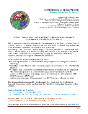 Fillable Online tmp wsu Team Mentoring Program - Washington State ...