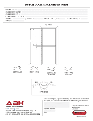 Fillable Online Interior Door Order Form - Fill Online, Printable ...