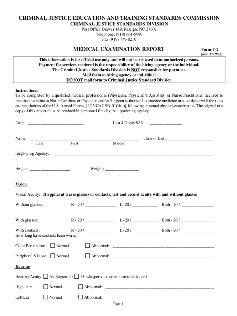 Fillable Online Personal History Statement - Dare County Fax Email Print - pdfFiller