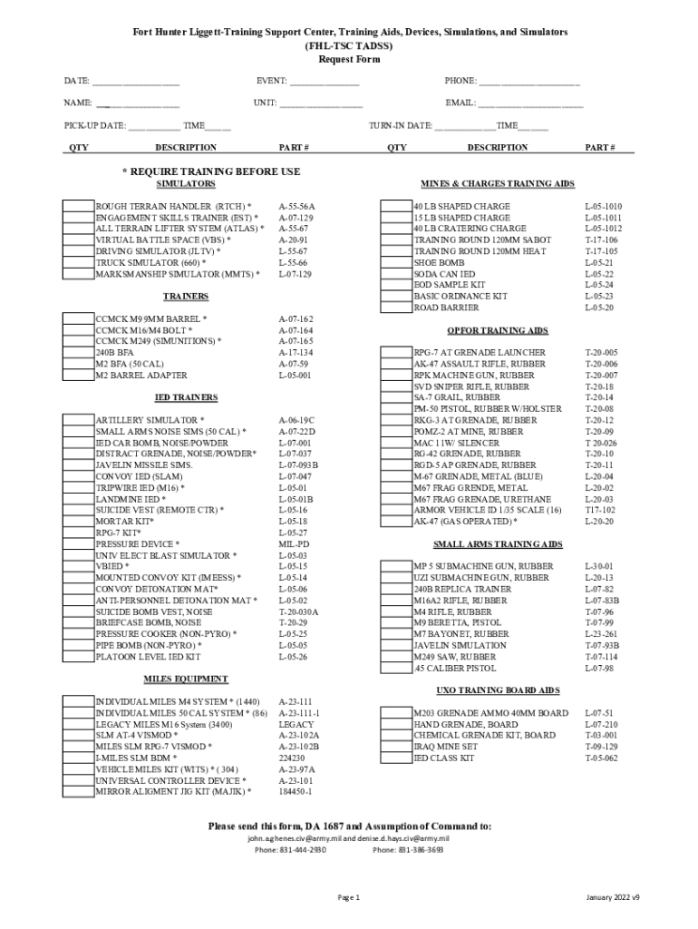 Fillable Online TSC Request Form.xlsx Fax Email Print - pdfFiller