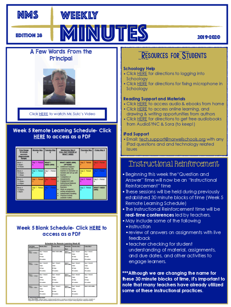 Fillable Online Getting Started with Remote Learning for Students ...