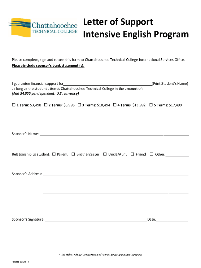 Fillable Online IEP Letter of Support Fax Email Print - pdfFiller