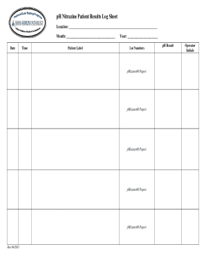 Fillable Online pathology jhu pH Nitrazine Testing using pHizatest ...