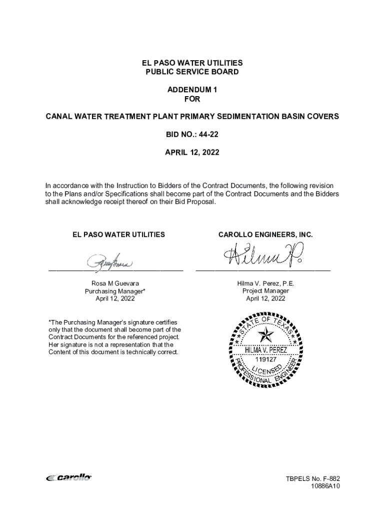 Fillable Online EPWater presents FY2023-24 budget proposal - El Paso ...