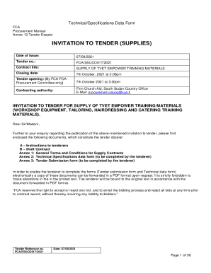 Fillable Online Technical/Specifications Data Form Fax Email Print - pdfFiller
