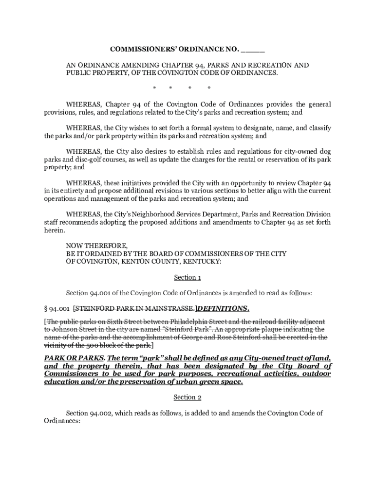 Fillable Online an ordinance approving, adopting and enacting american legal ... Fax Email Print ...