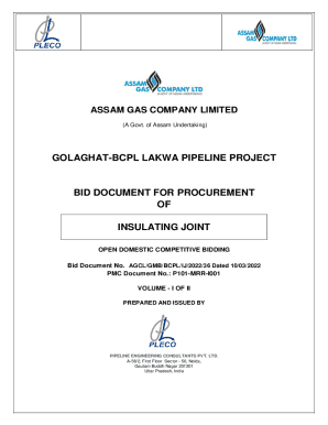 Fillable Online golaghat-bcpl lakwa pipeline project bid document for ... Fax Email Print ...